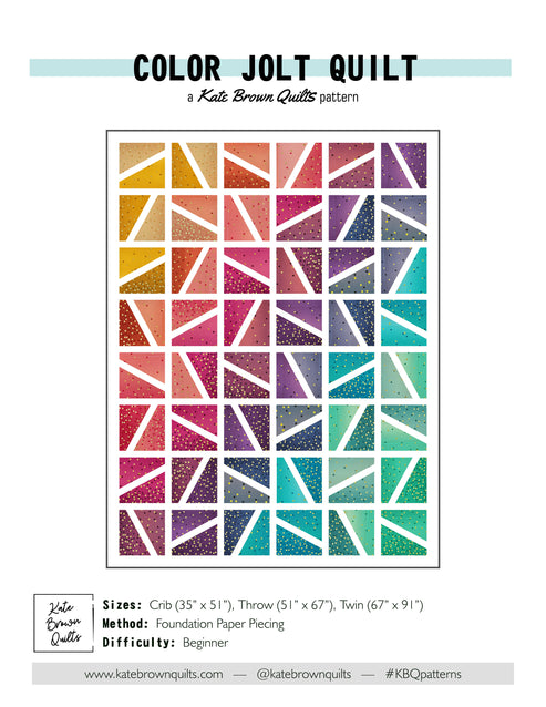 Color Jolt - PDF – Kate Brown Quilts