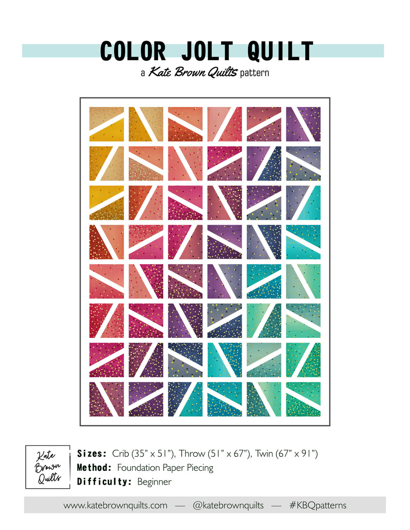 Color Jolt - PDF – Kate Brown Quilts